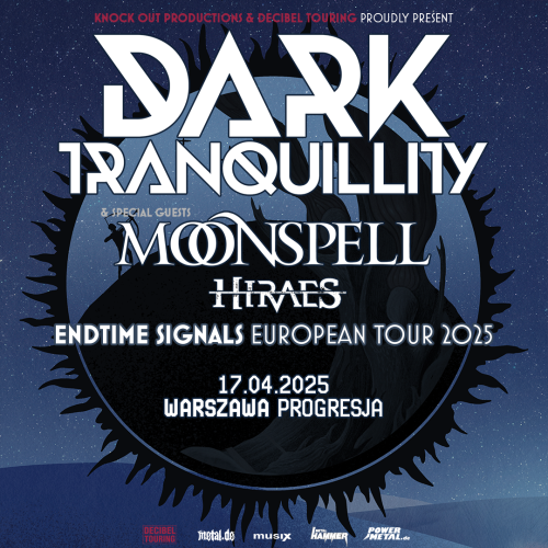 Bilety na Dark Tranquillity + Moonspell + Hiraes, Warszawa Progresja, ul.Fort Wola 22, 17.04. ...