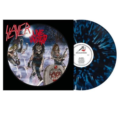 Slayer - Live Undead [LP, blue/white & black splatter] - Knock Out ...